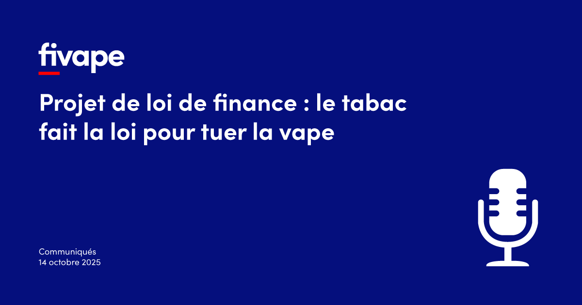 Projet loi de finance (PLF) le tabac tue la vape indépendante